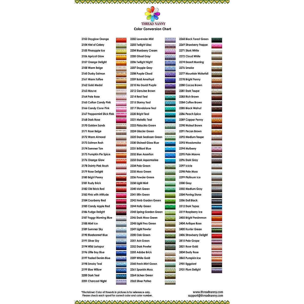 260 Spools Polyester Machine Embroidery Thread Set 40wt compatible with Brother Babylock Janome Singer Pfaff Husqvarna Bernina Machines