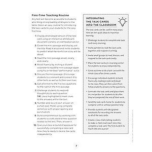 100 Task Cards: Informational Text: Reproducible Mini-Passages With Key Questions to Boost Reading Comprehension Skills