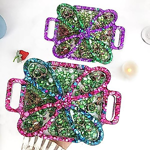 Tray Silicone Molds with Handle Large Resin Tray Moulds Jewellery Organizer Casting Mold Craft Making Supplies Epoxy Resin Casting Mold for DIY Resin Craft Fruit Tray Home Decor (Square)