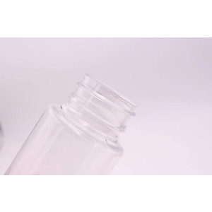 12PCS Clear Empty Portable Thicken Plastic Bottles Case with White Screw Cap Holder Storage Container for Liquid Solid Powder (50ml)