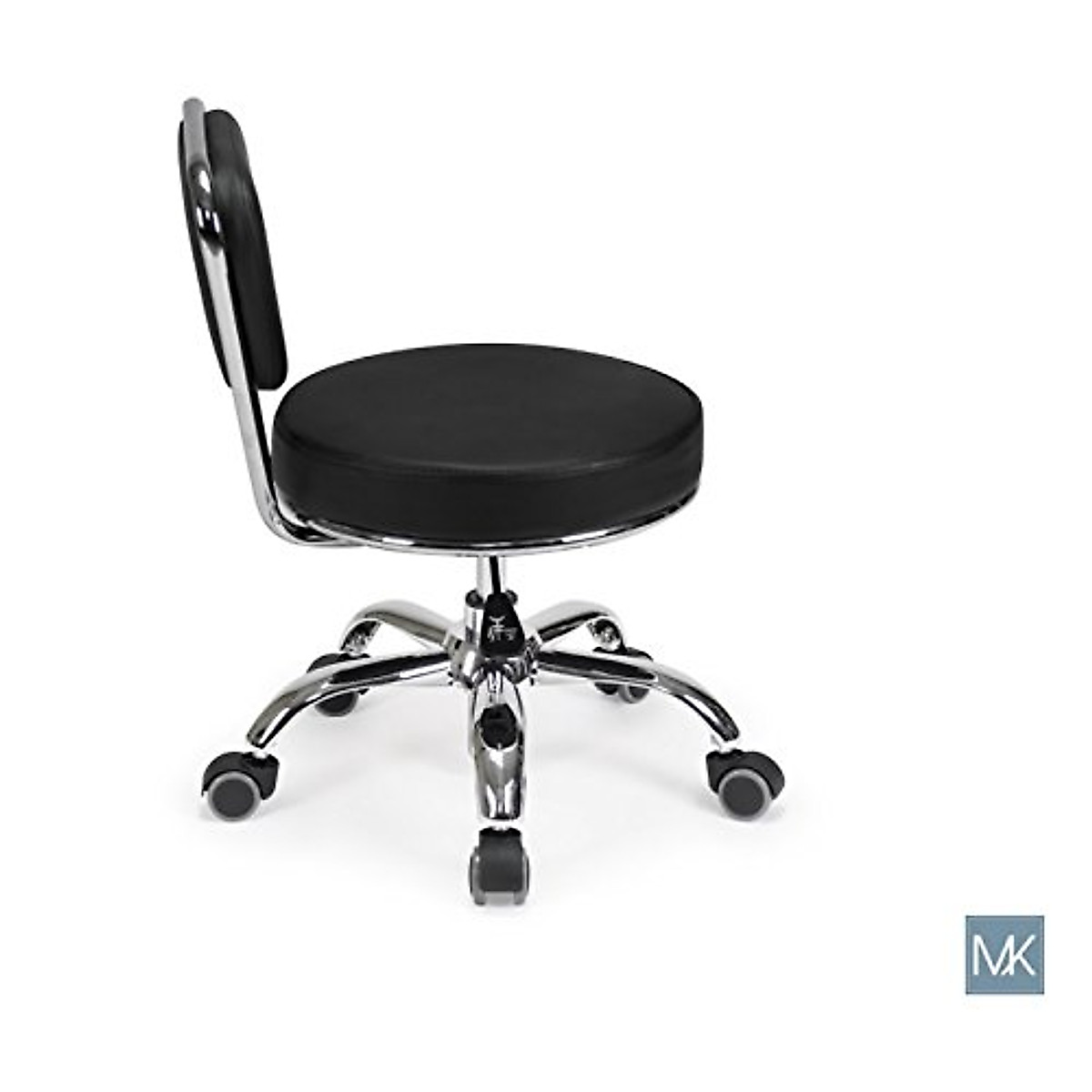 Salon Nail Pedicure Stool Pedicure Chair DAYTON BLACK Pneumatic, Adjustable, Rolling Salon Furniture & Equipment