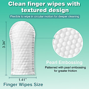 RUAKPL Dog Teeth Cleaning Wipes, Pre-Soaked Pet Tooth Finger Wipes 60pcs, Soothing Cleaning Pet Teeth, Reducing Tartar and Plaque, Freshening Breath, Maintaining Your Dog's Oral Health