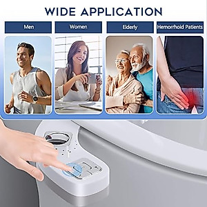 Thin Bidets Attachment For Toilet Hot And Cold Water Bidets Adjustable Water Pressure Hygienics Toilet Bidets Easy Use