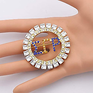 CENWA Sigma Gamma Rho Sorority Brooch Pin 1922 Sorority Paraphernalia Gift Greek Sorority Jewelry Gift (SGR round Pin2)