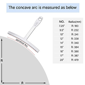 10 Pieces Luthier Tools Include 9 Understring Radius Gauge and 1 String Action Gauge Ruler Measuring Tool for Guitar Bass Setup Repair Tools