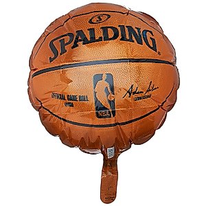 Anagram 4 NBA Spalding Basketball Foil Balloon, 18", Multicolored