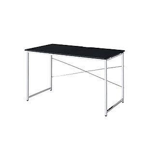 Daesar Writing Computer Desk, Black Finish Wood