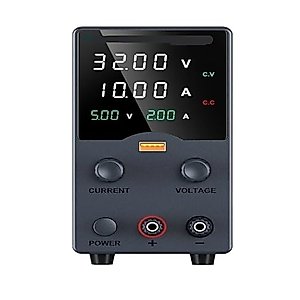 Adjustable DC Power Supply 30V 10A Digital Bench Power Source Stabilized Power Supply Voltage Regulator Switch(4digit sNPS3010W)