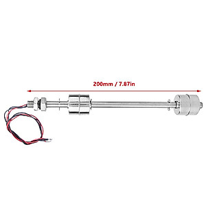 Switch,DC 0~110V Stainless Steel Double Ball Switch Water Level Controller Sensor Switch for Water ,Pool,Sink,Fish ,etc (200mm)