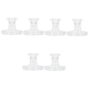 Hemoton 6 Pcs Pen Base Printing Pen Storage Bracket Printing Pen Rack Transparent Printing Pen Holder Pencil Holder Printing Brush Stand Three-Dimensional 3D Backing Plate Plastic