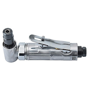 PROSHI 1/4-Inch Angle Air Die Grinder, Mini Air Angle Die Grinder, pneumatic angle die grinder, 90 Degree Angled Air Die Grinder, Edge Series Air Angle Die Grinder, Polished color