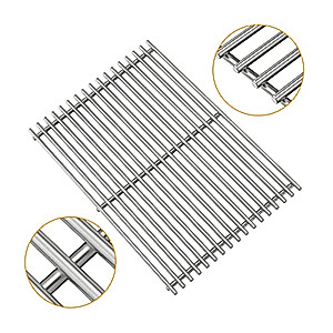 GLOWYE Grill Grates Replacement for Jenn Air 720-0336, 720-0163, Nexgrill 720-0163, 720-0430, 720-0433, Kirkland 720-0433, Permasteel PG-50400-S, Brinkmann 810-8534-S, Uberhaus, Perfect Glo (2-Pack)