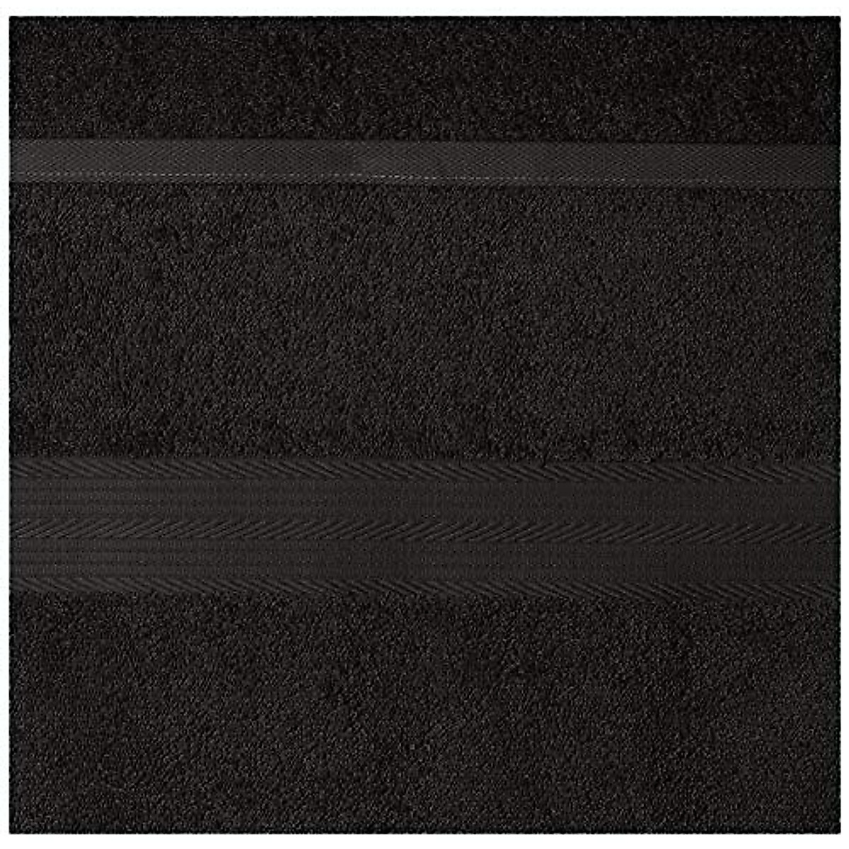 Amazon Basics Fade-Resistant Cotton Bath Towel - 4-Pack, Black