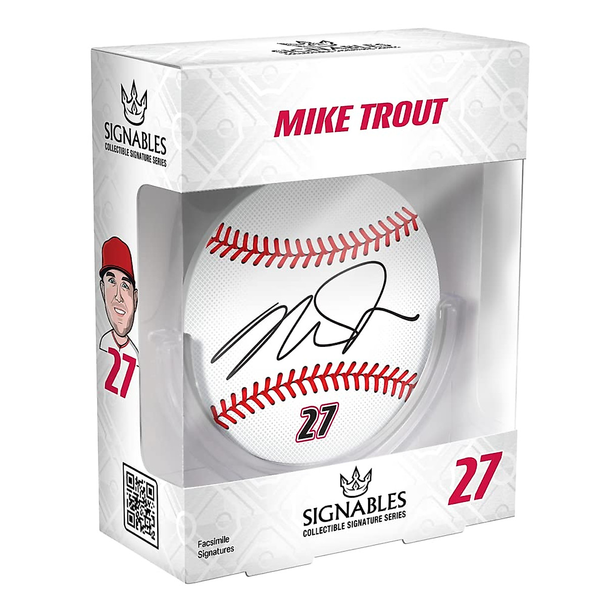 Signables Mike Trout Collectible - 4" - Baseball Gifts Angels Mike Trout Collectible - Baseball Team Gifts