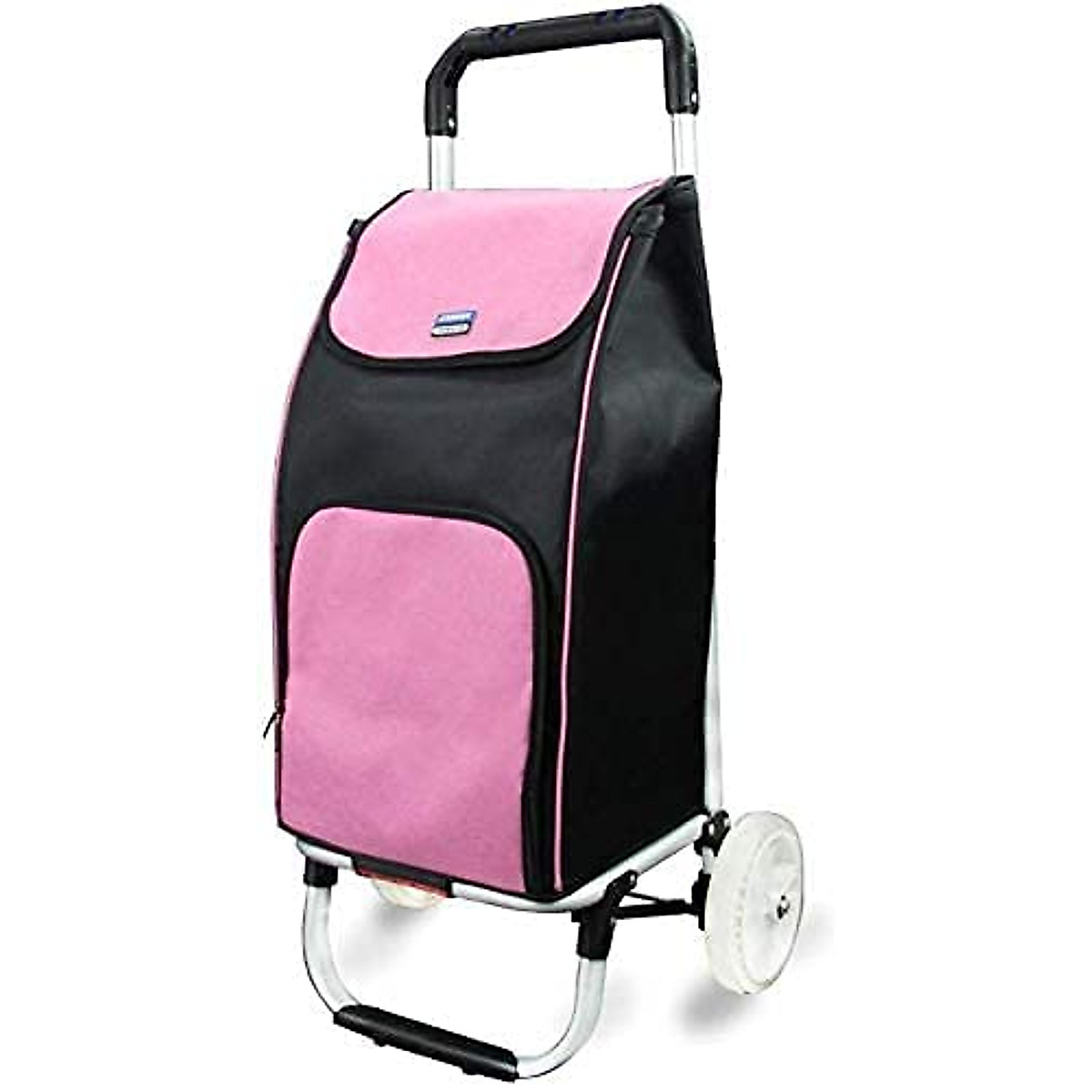 Shopping Trolley on Wheels Multi Function Shopping Cart Aluminum Climbing Stairs with 2 Wheels Folding Trolley Storage Hand Trucks,Khaki ,