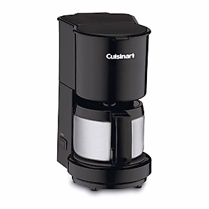 Cuisinart 4 Cup w/Stainless-Steel Carafe Coffeemaker, Black