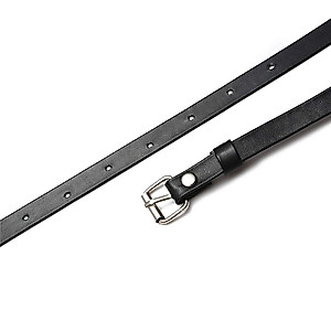 Reetan Punk Leather Body Chains Black Waist Chain Layered Nightclub Ring Belt Belly Chains Rave Party Body Jewelry Accessories for Women and Girls (A)