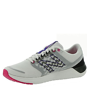 New Balance Women's 715 V4 Cross Trainer, White/Pink, 8