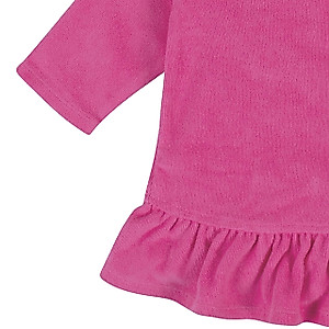 Gerber Girls' Toddler Zipper Hoodie Terry Swimsuit Cover Up, Pink, 3T