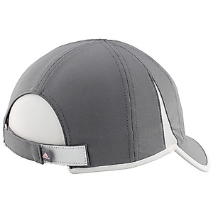 adidas Women's Adizero II Cap, Grey/White/Hawthorne Pink, One Size