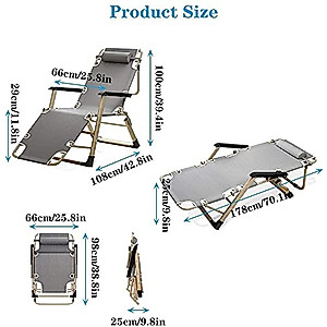 ガードレール Recliners Garden Deck Chairs Zero Gravity Recliner Reclining Waterproof Chaise Loungers Metal for Outdoor Office