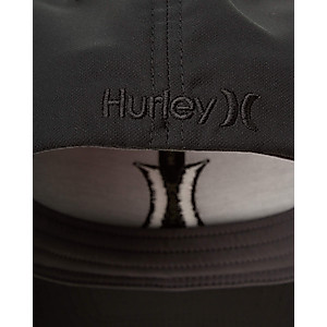 Hurley Men's Dri-Fit One & Only Flexfit Baseball Cap, Black/Black, L-XL