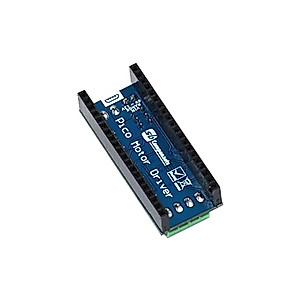 sb components Raspberry Pi Pico Board with Pico Motor Driver HAT Connects 2 DC and 1 Stepper Motor DC Motor Control Module for Raspberry Pi Pico, Raspberry Pi Pico Kit