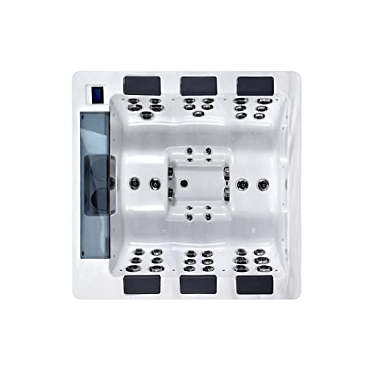 Comfort Hot Tubs - 6 Person Luxury Outdoor Portable Spa - 44 Jets - above Ground Hot Tub