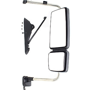 Kool Vue Driver & Passenger Side Power Heated Mirrors for International Durastar 2013 With Signal Light Chrome