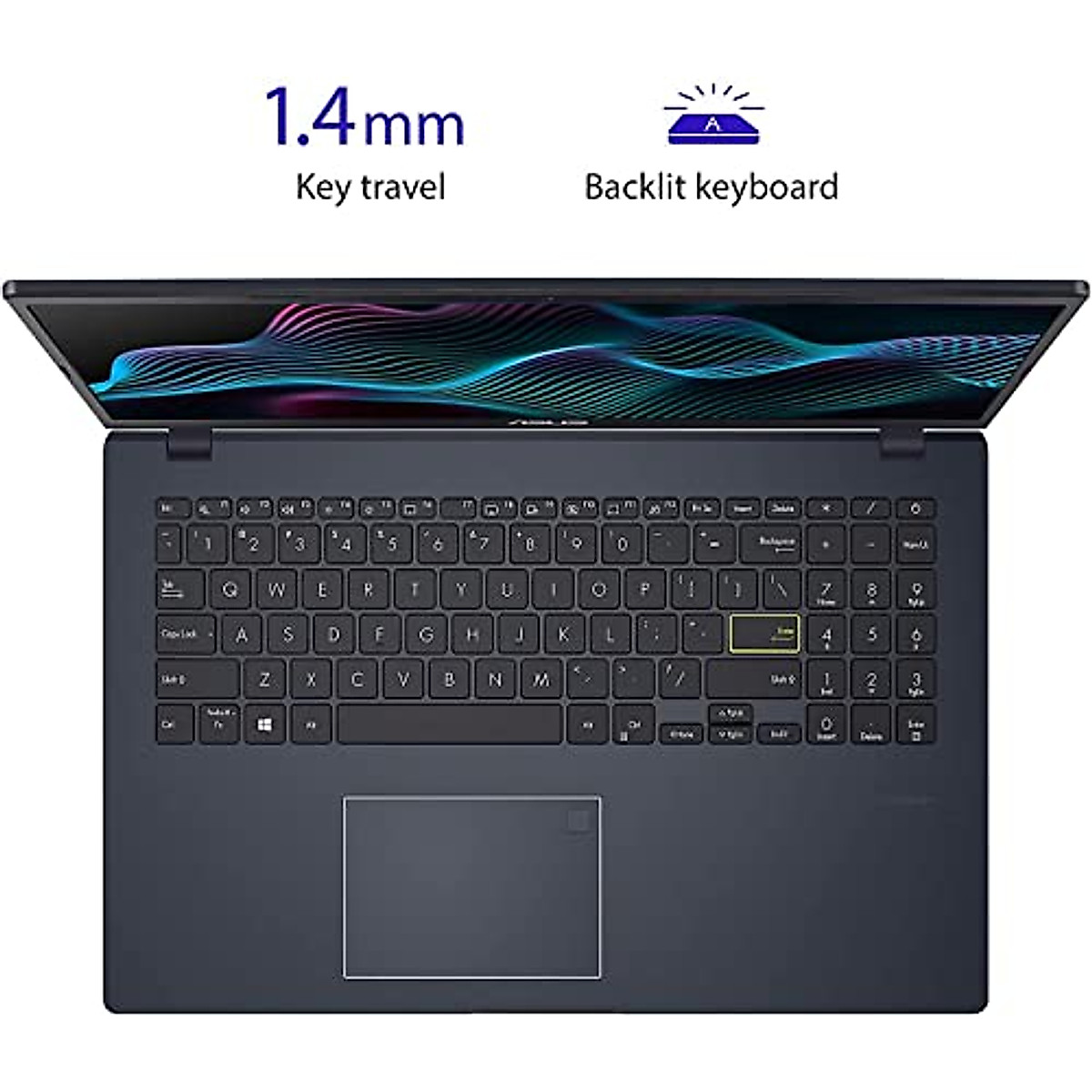 ASUS Newst Vivobook L510 Laptop, 15.6" FHD Display, Intel Celeron N4020(up to 2.8GHz), 4GB RAM, 256GB Storage, 1-Year Office 365, Backlit Keyboard, HDMI, USB-C, WiFi, Webcam, Windows, JVQ MP