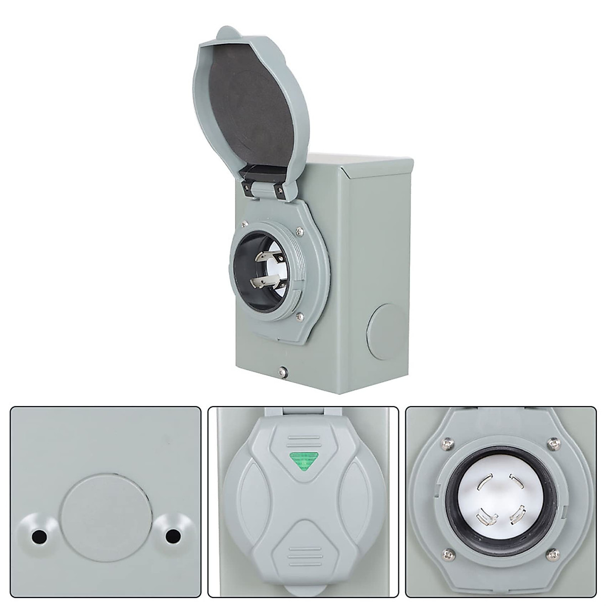 labwork 100FT 4 Prong 30 A Generator Cord L14-30P to L14-30R Generator Extension Cord Pre-Drilled Power Inlet Box Water Proofing Combo Kit L14-30P Generator Inlet Box 125/250 Volts