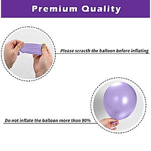 Pink Purple Teal Balloons, 12 Inch Pink Purple Teal Balloon Metallic Purple Balloon for Girls Birthday Wedding Decorations EngagementSupplies Bridal Baby Shower