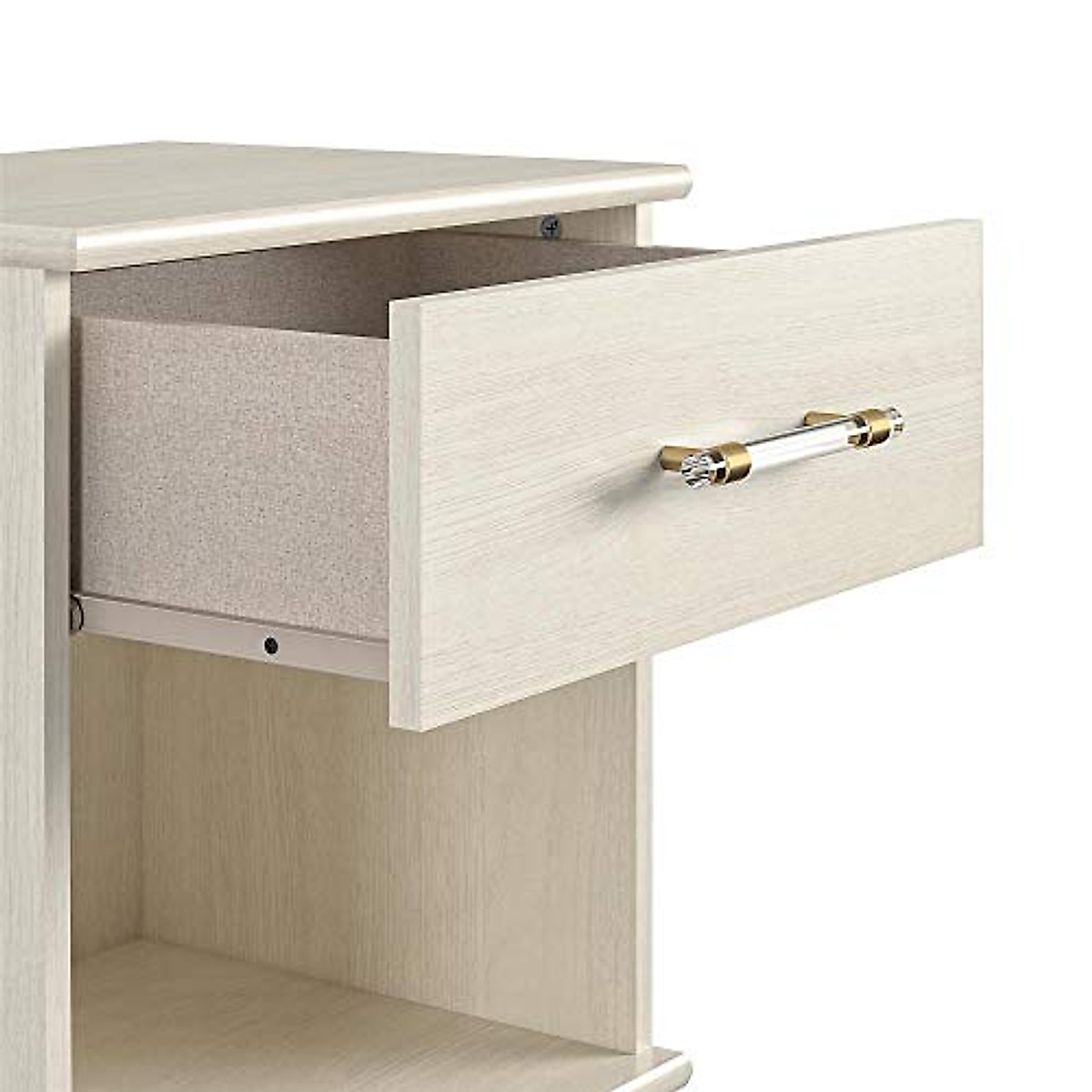Little Seeds Monarch Hill Clementine White Nightstand, Ivory Oak