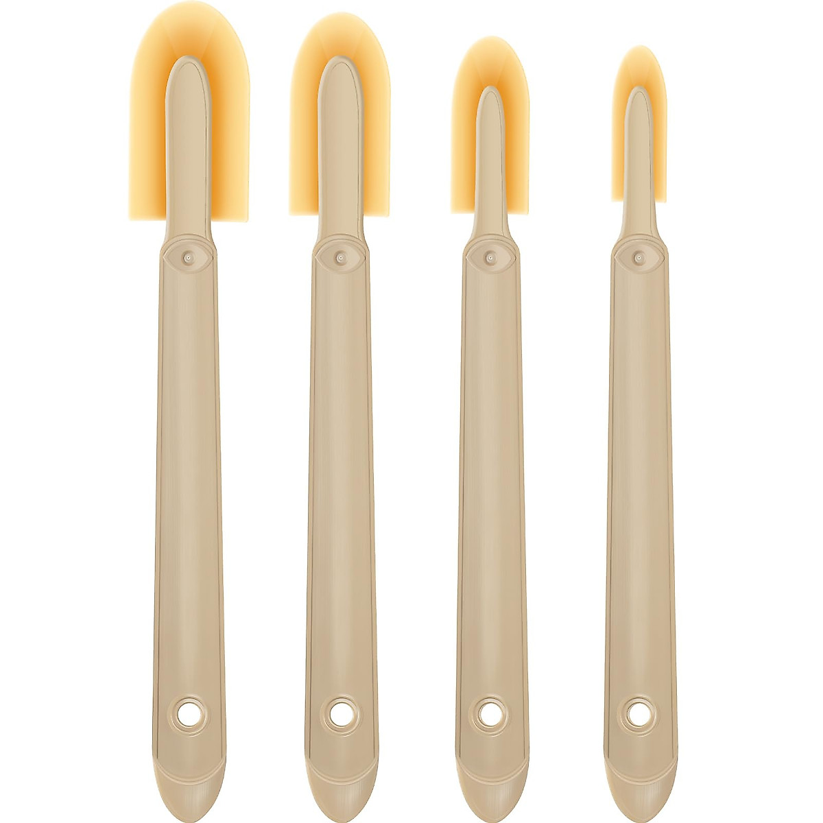 Gisafai 4 Size Set Rubber Caulking Tool Silicone Caulking Caulk Finishing Tool Caulking Kit Caulking Tips Set Caulk Applicator Tool with ABS Handle Grip for Brick Skirting Kitchen Bathroom