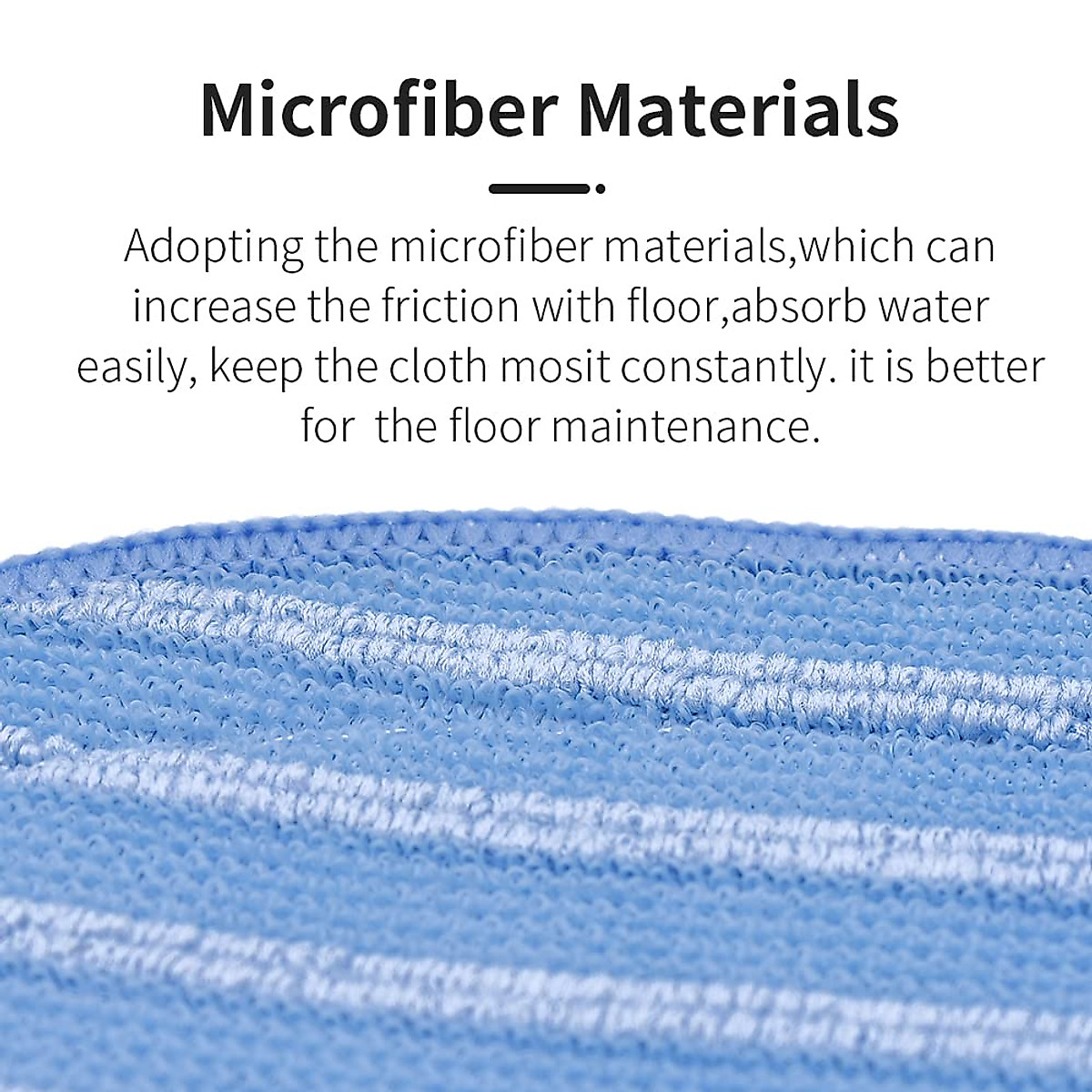 neutop Replacement Microfiber Mopping Pads Compatible with Ecovacs Deebot OZMO T5, N7, 920, 950 Robot Vacuums, 12-pack.