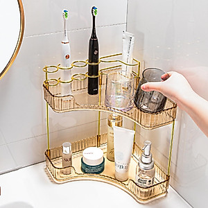 Corner Shower Caddy shelf,2-Pack Adhesive Shower Organizer Plastic Shower Shelf with 3 Hooks,No Drilling Shower Organizer,Wall Mounted with Large Capacity Shower Shelves (Table-top Green 2-layer)