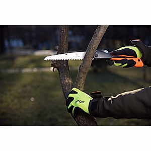 Folding Saw, 8 Inch Rugged Blade Hand Saw, Best for Camping, Gardening, Hunting | Cutting Wood, PVC, Bone, Pruning Saw with Ergonomic Non-Slip Handle Design