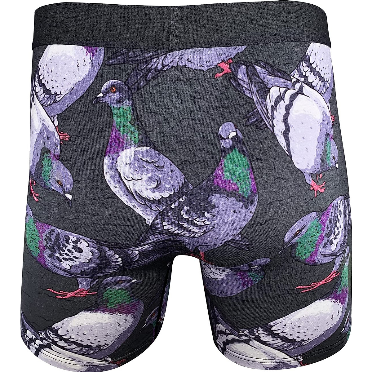 Good Luck Undies Men's Pigeons Boxer Brief Underwear, Medium