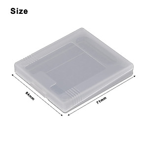 Game Card Case Games Cartridge Holder, Tectra 10pcs Clear Protective Game Cartridge Case Storage Box for Nintendo Gameboy Color GBC