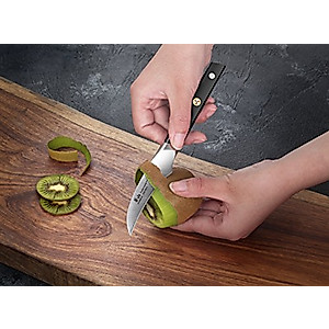 Cangshan TC Series 1020960 Swedish 14C28N Steel Forged 2.75-Inch Peeling Knife and Wood Sheath Set