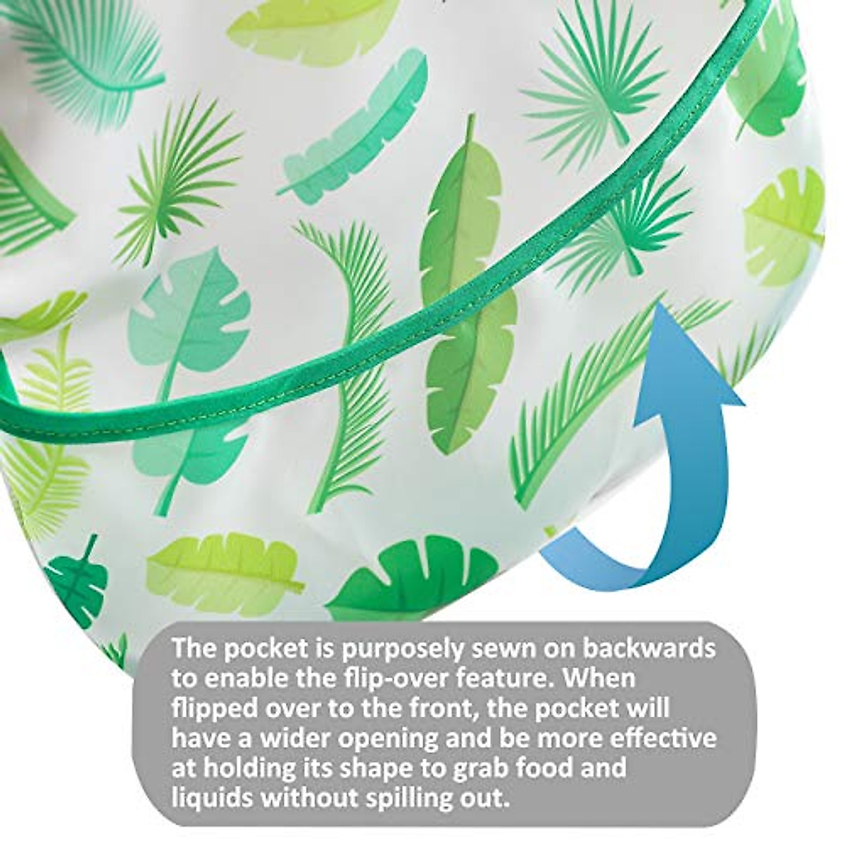 PandaEar 3 Pack Super Light Weight Baby Bib, Waterproof, Washable, Stain Oil and Odor Resistant 12-48 Months (Boy)