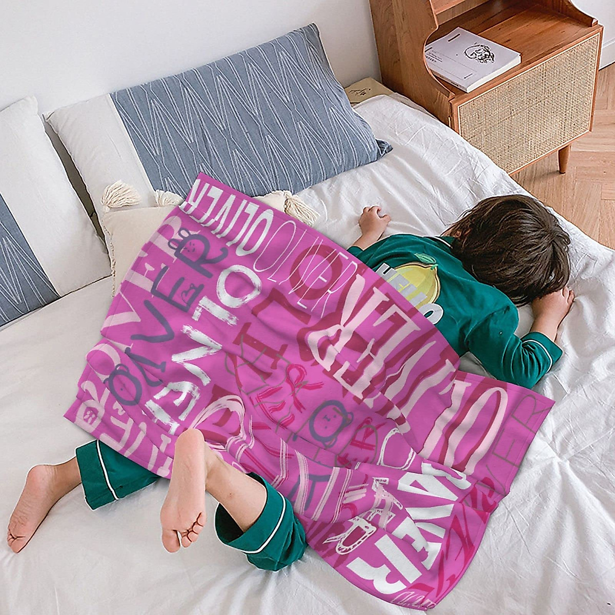 WTCWY Personalized Baby Blankets for Girls Boys with Name Custom Personalized Blankets for Kids with Name Personalized Baby Items Personalized Baby Girl Boy Gifts