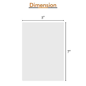 TYH Supplies 100-Pack 5 x 7 Inch 5 Mil Clear Hot Glossy Thermal Laminating Pouches Lamination Sheet Laminator Pockets