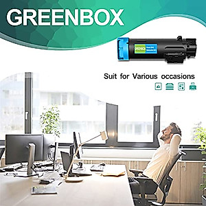 GREENBOX Remanufactured 6510 High-Yield Toner Cartridge Replacement for Xerox 6515 6510 106R03477 for Phaser 6510N 6510DN 6510DNI Workcentre 6515N 6515DN 6515DNI Printer(2,400 Pages, Cyan, 1-Pack)