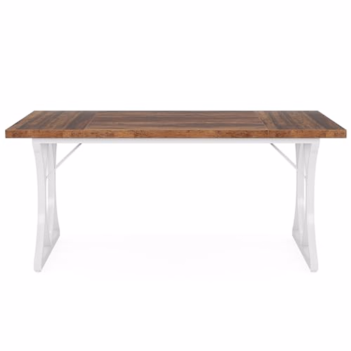 LITTLE TREE 63 “ Dx31“W x 30“ H Executive Desk, Farmhouse Large Computer Home Office Desk, Small Conference Room Table for 4-6 Person