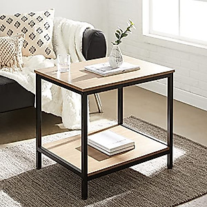 Coral Flower Side Table / End Table / Easy Assembly for Living Room, Bedroom， Set of 2