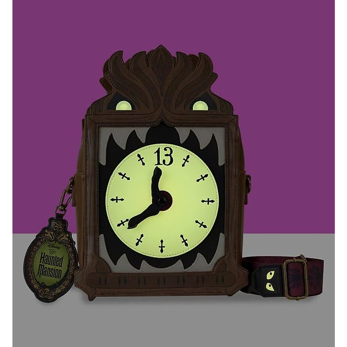 Loungefly Disney Haunted Mansion Grandfather Clock Crossbody Bag