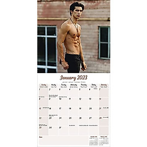 Hot Guys Calendar - Shirtless Men Calendar - Calendars 2022 - 2023 Wall Calendars - Guys 16 Month Wall Calendar by Avonside