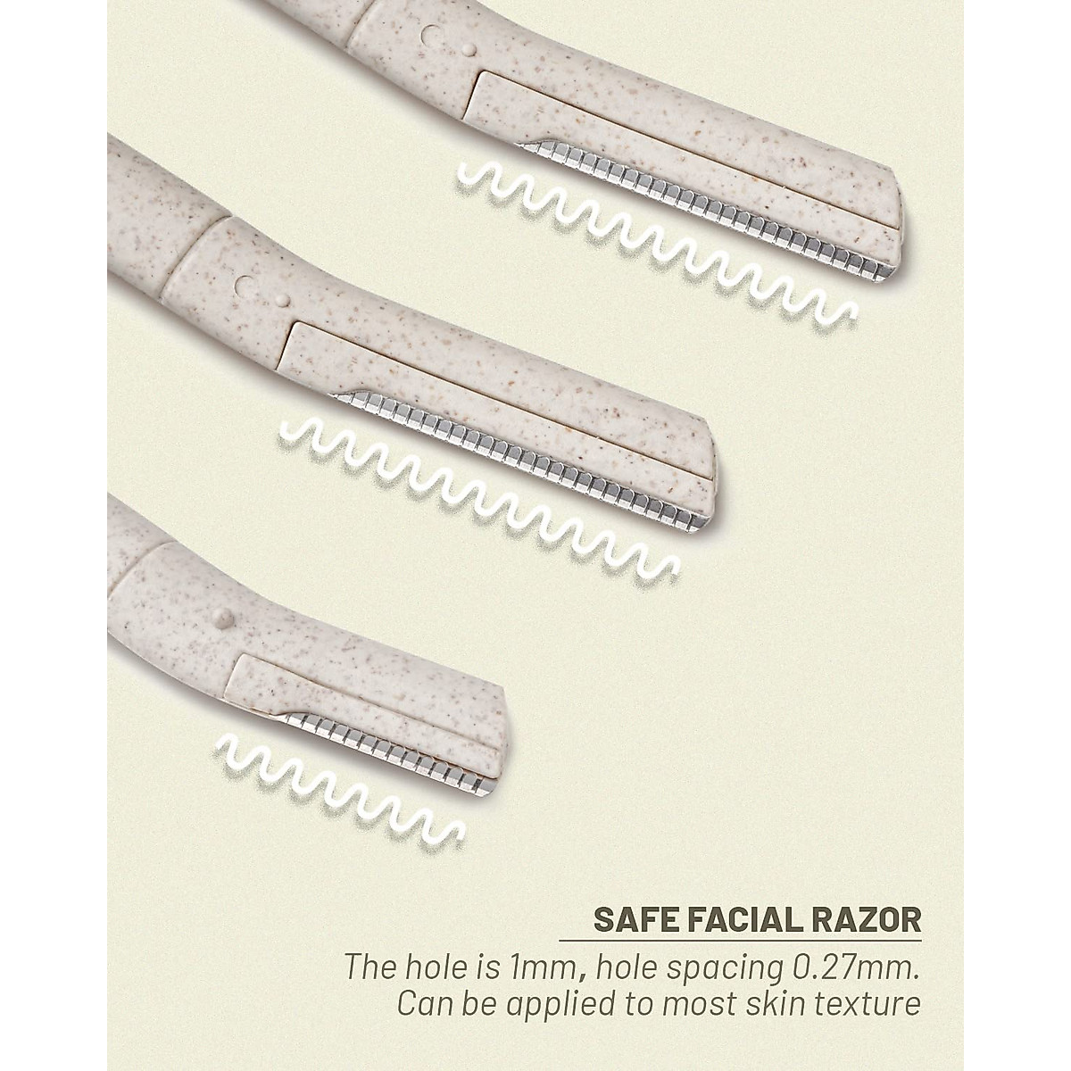 Dermaplaning Tool for Face, 15 Pcs Microblade Eyebrow Razor, Dermaplane Razor for Women Face