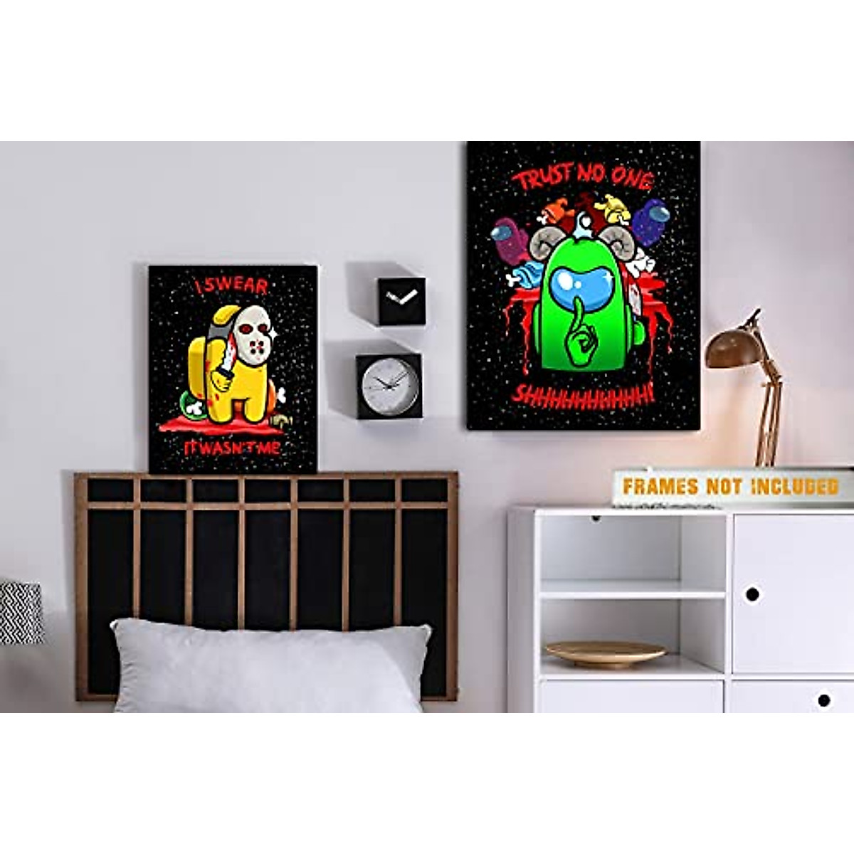 Among Us Posters for Boys Room Decor | Gaming Wall Art Set